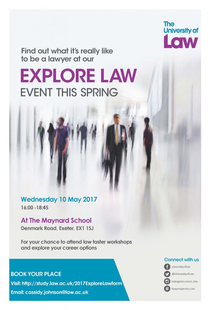 Explore Law Event - The Maynard School
