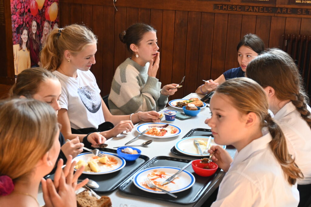 Upper 3 and Lower Sixth buddy lunch - The Maynard School