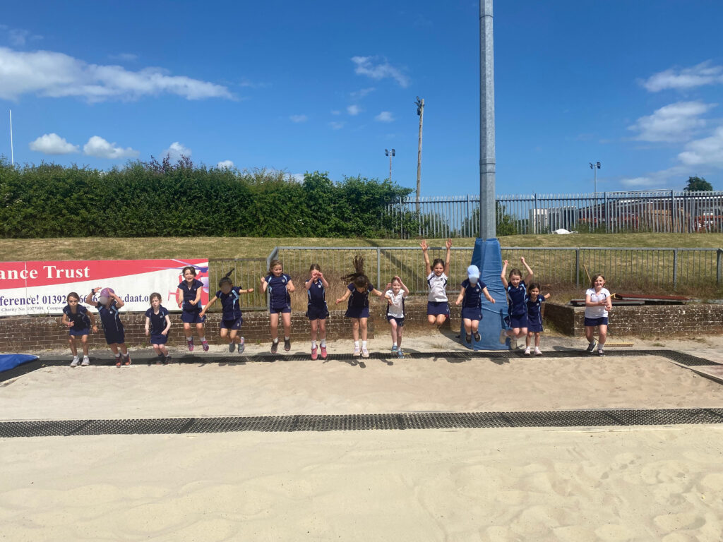 Year 3's first Athletics trip to Exeter Arena - The Maynard School